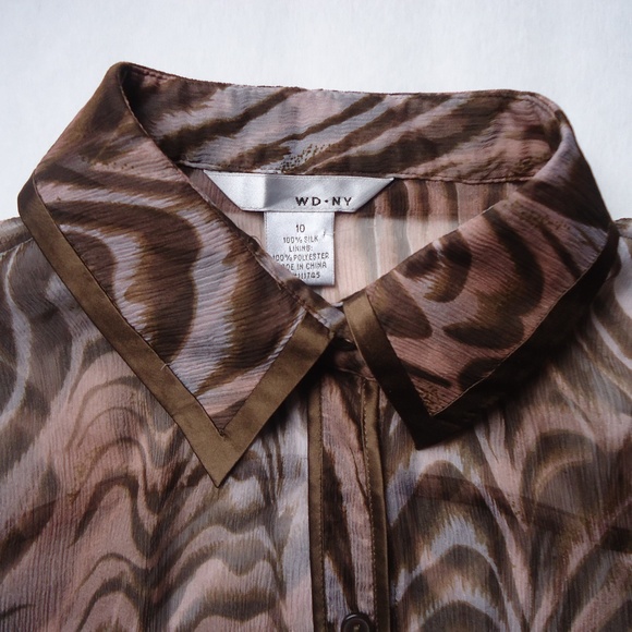 WD.NY | Tops | Size 100 Silk Wdny Blouse | Poshmark